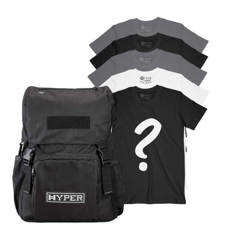 5 Mystery Tees + Backpack - WeAreHyper.com